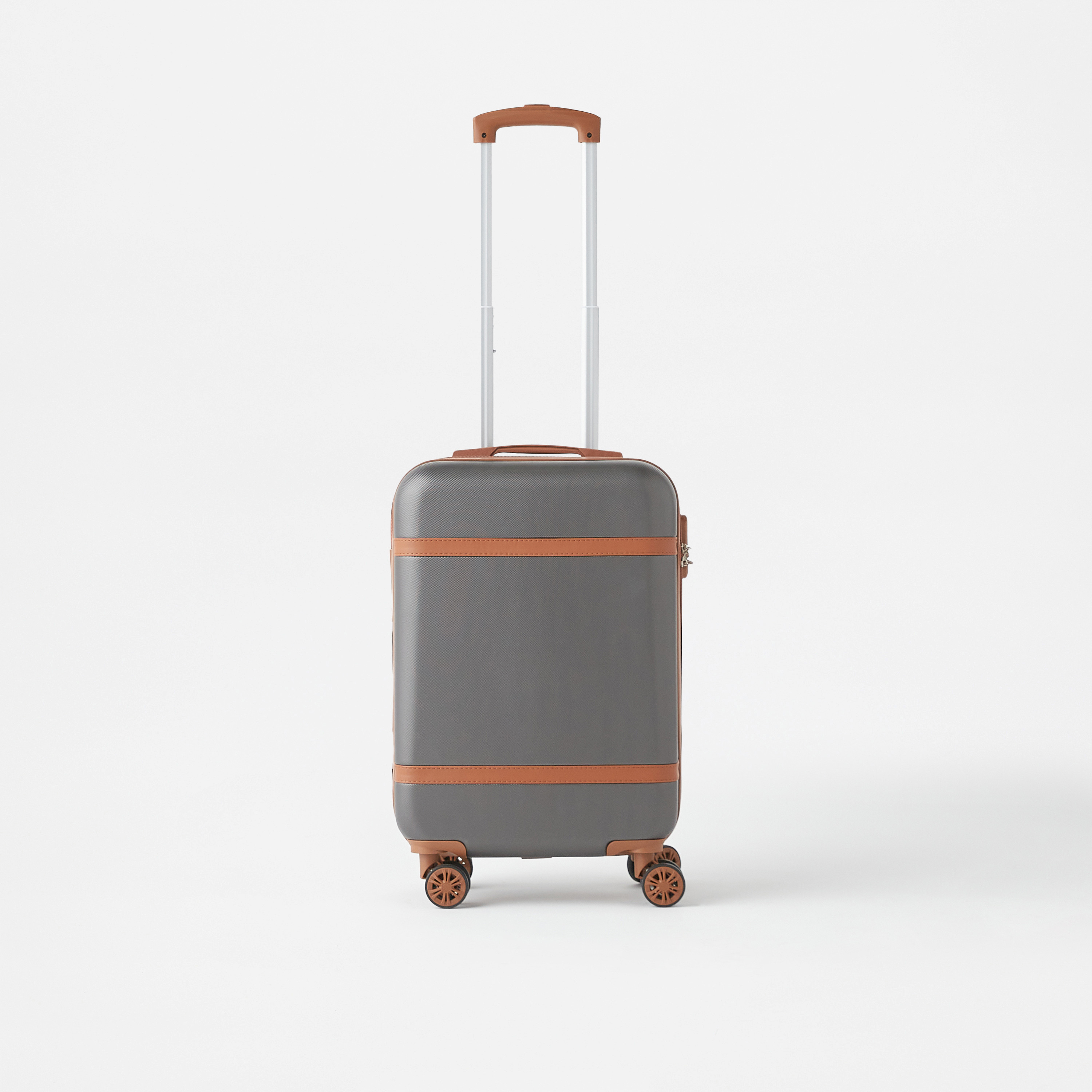 Shop Textured Hardcase Trolley Bag with Retractable Handle Online | Max UAE