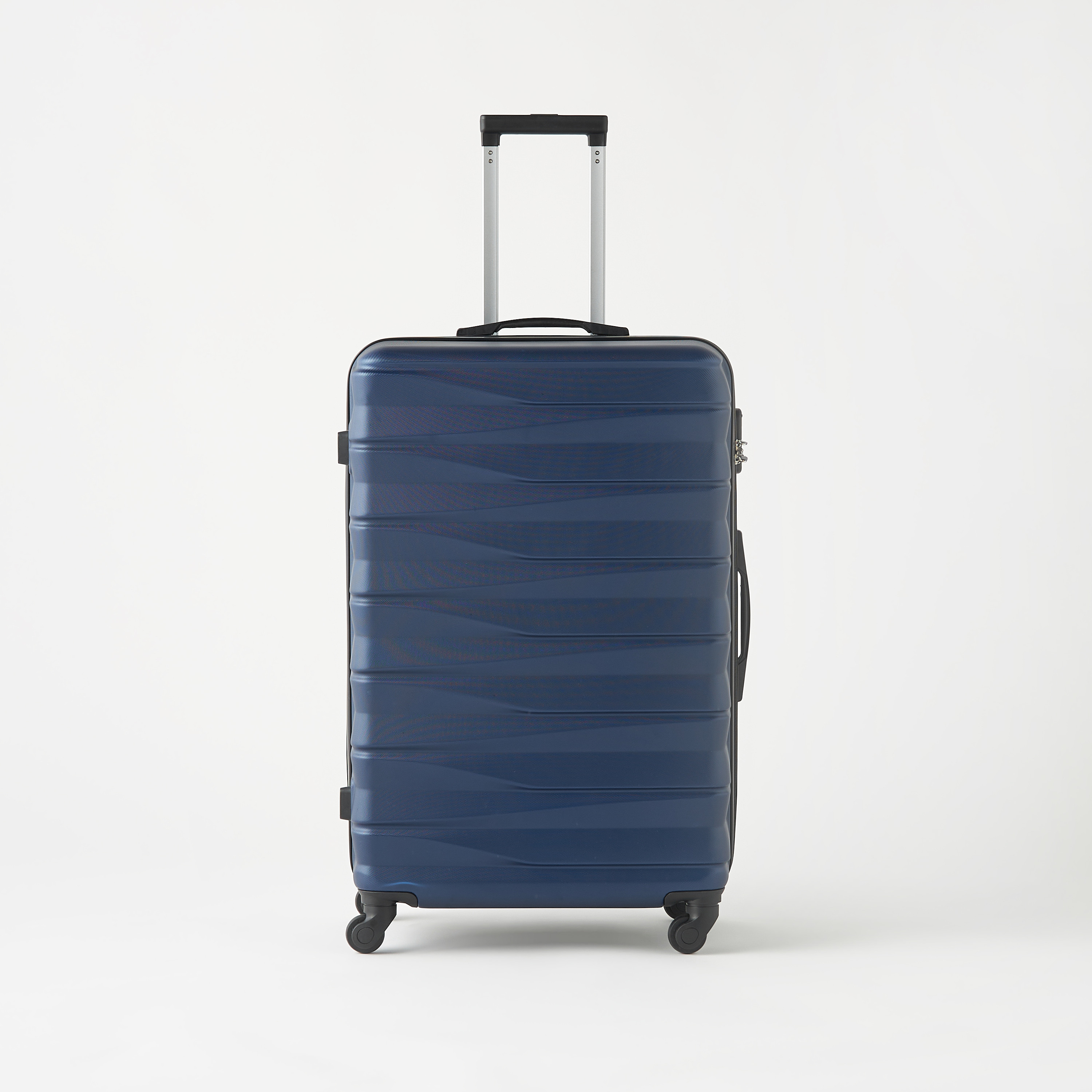 Shop Textured Hardcase Trolley Bag with Retractable Handle Online | Max ...