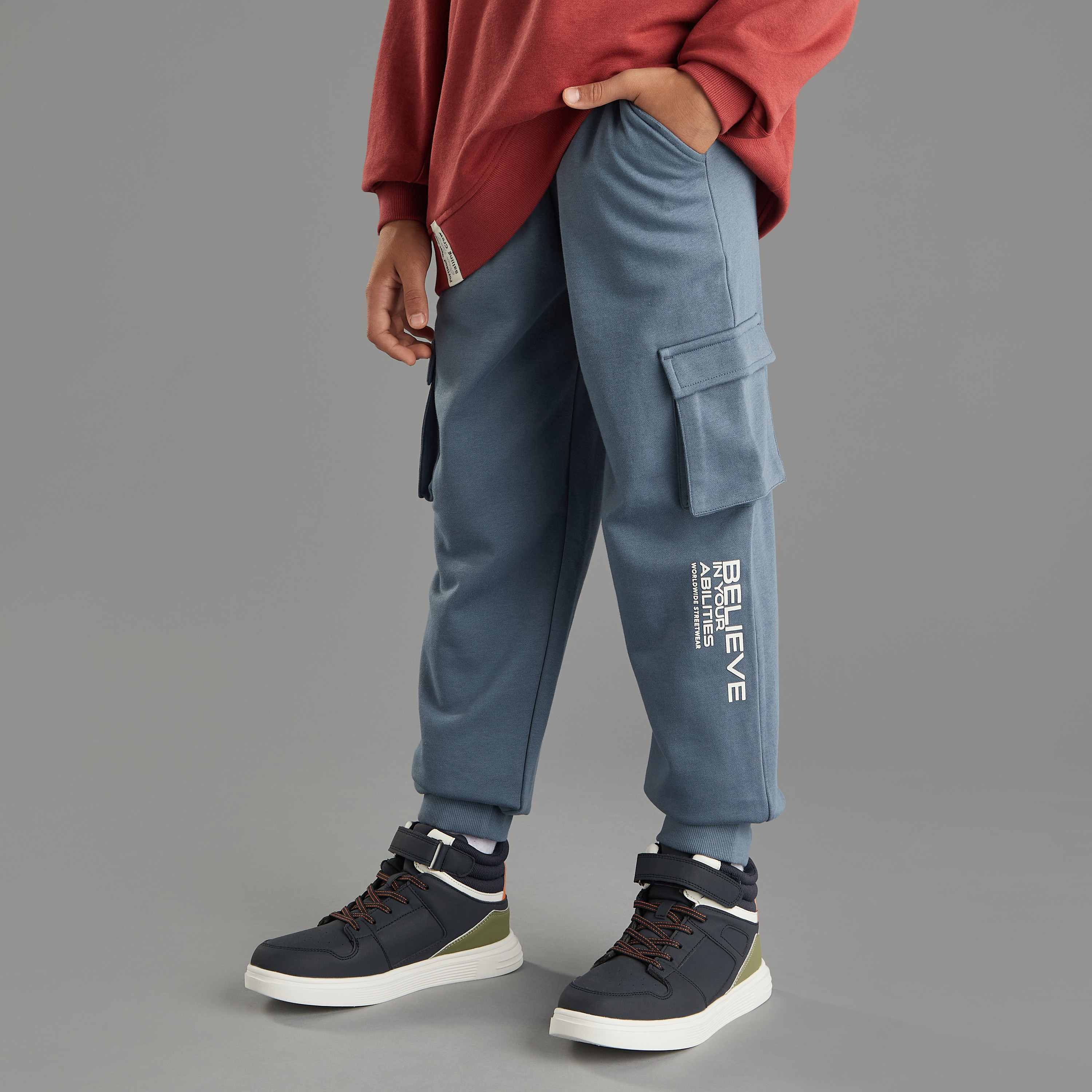 Shop Slogan Print Joggers Online | Max UAE