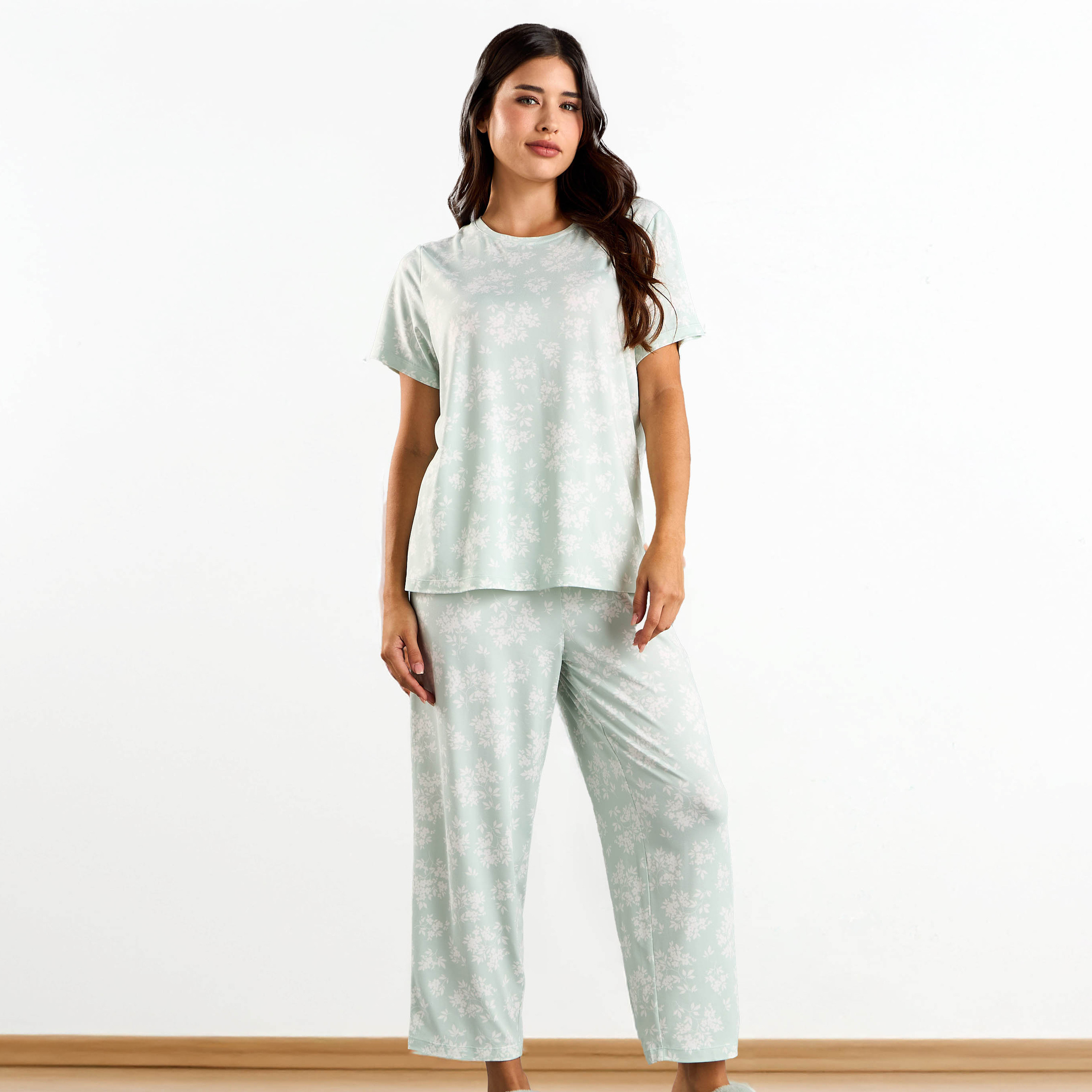 Shop All-Over Floral Print Pyjama Set Online | Max Kuwait