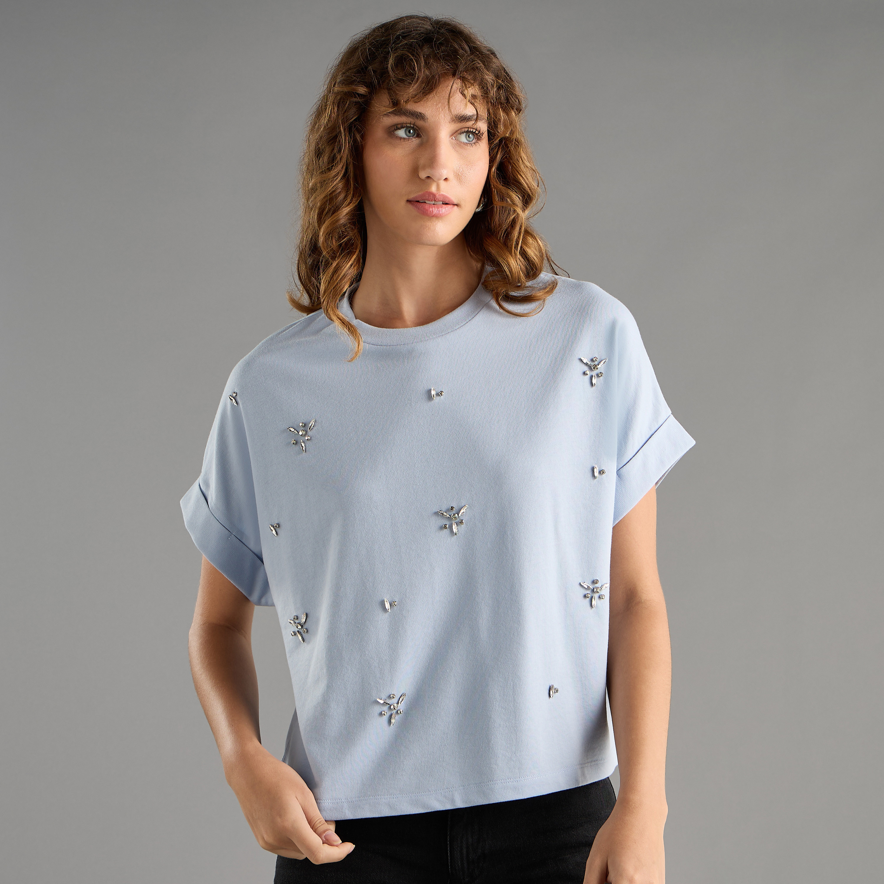 Shop Embellished T-Shirt Online | Max Oman