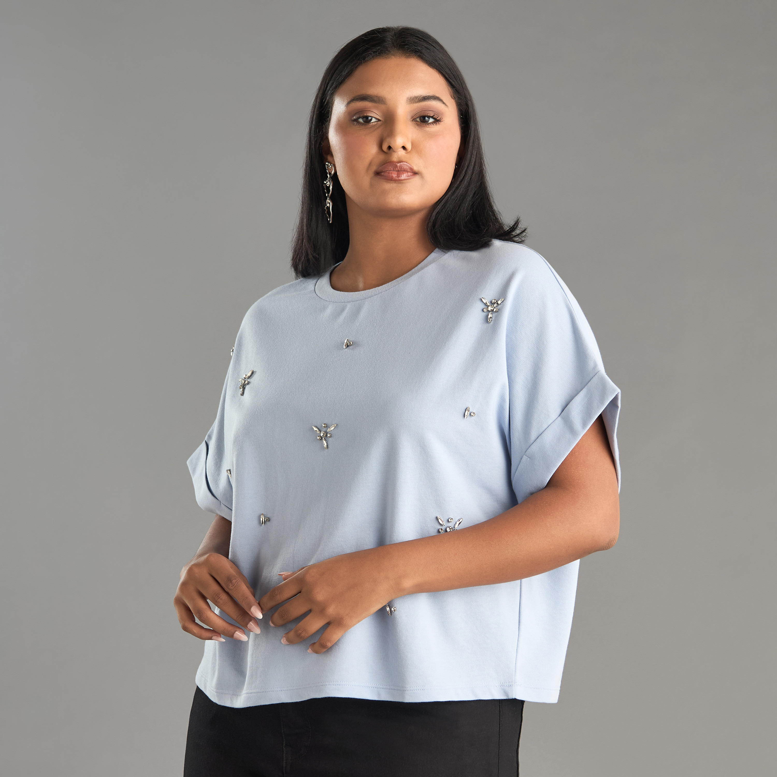 Shop Embellished T-Shirt Online | Max Oman