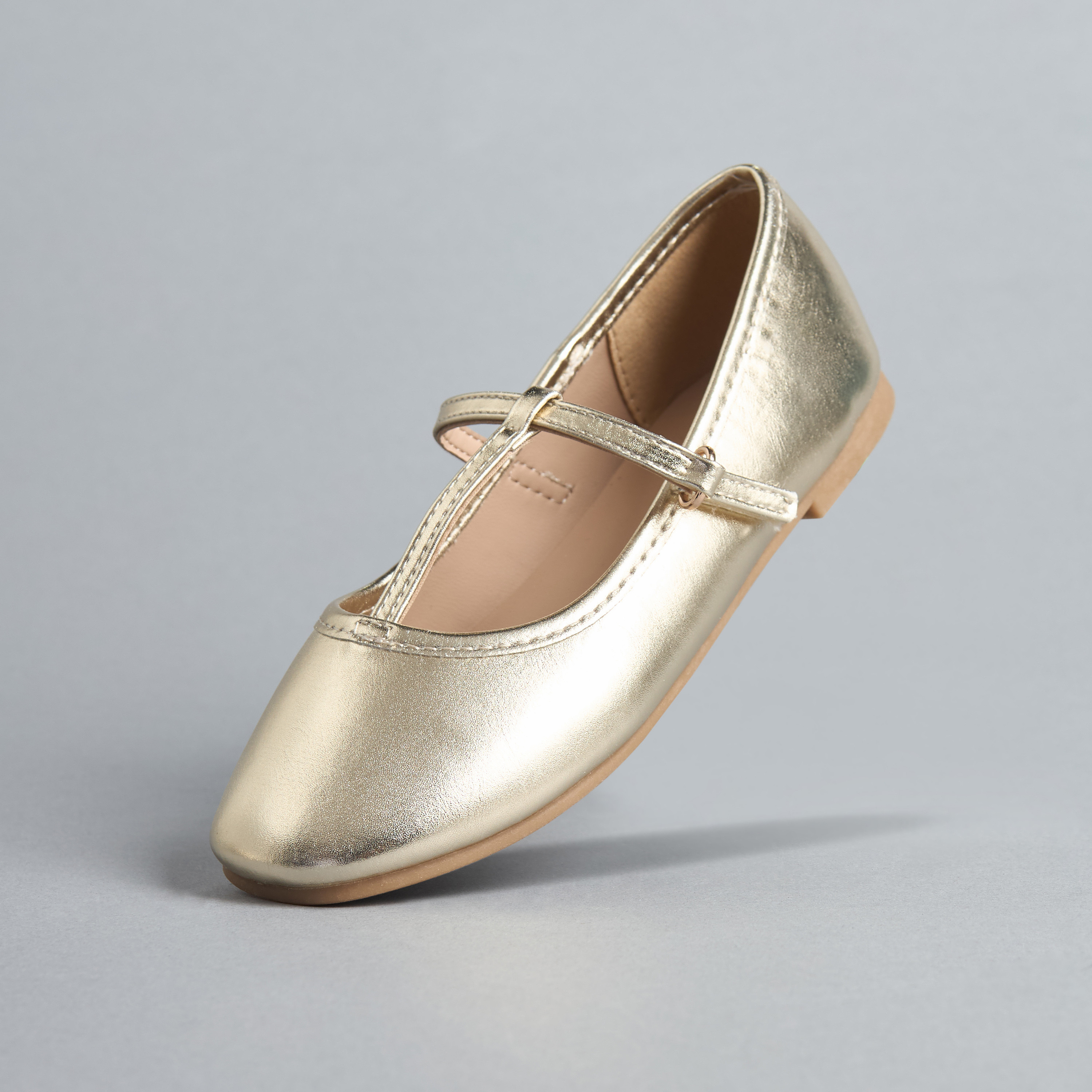 Shop T-Bar Ballerina Shoes with Hook and Loop Closure Online | Max UAE