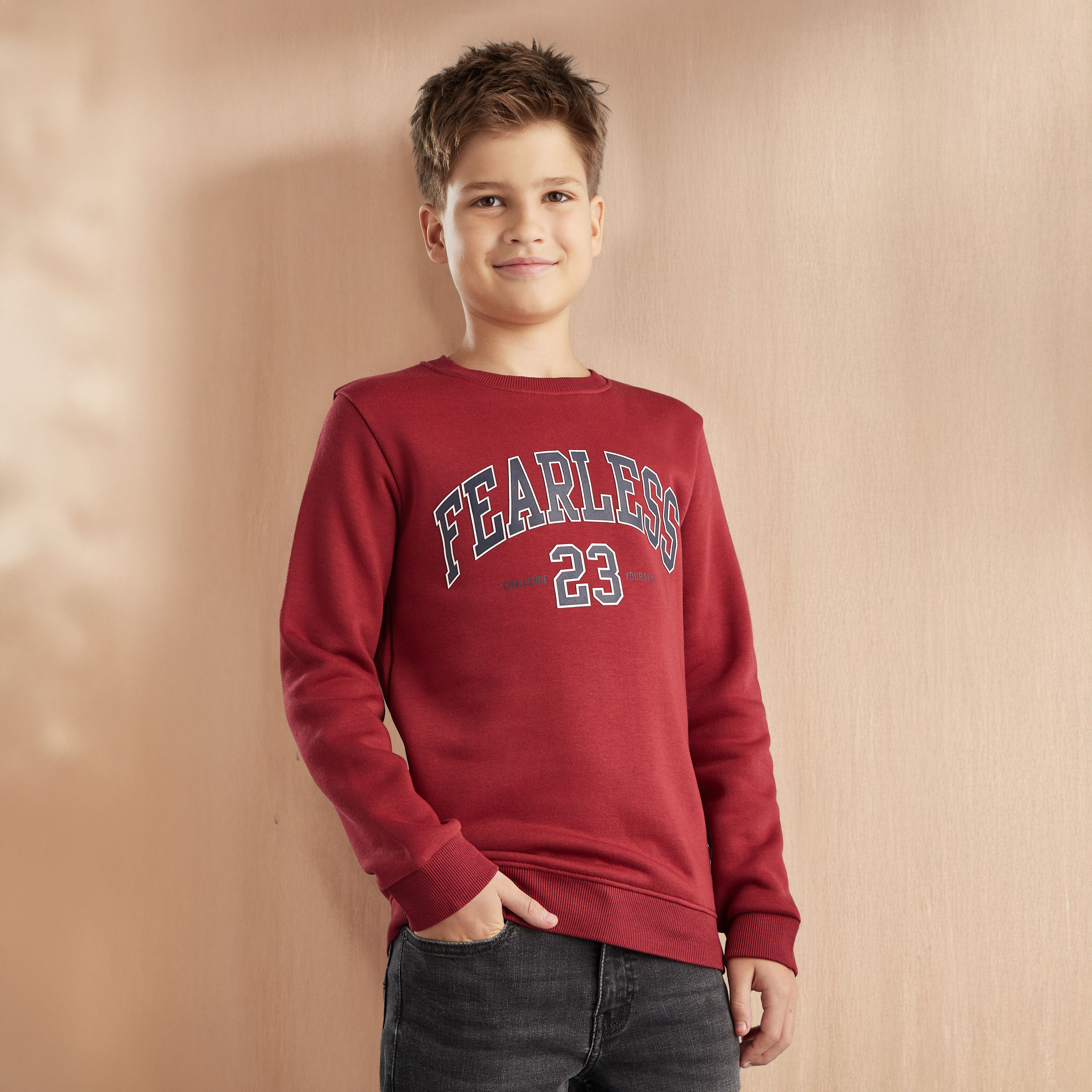 Shop Varsity Print Sweatshirt Online | Max Kuwait