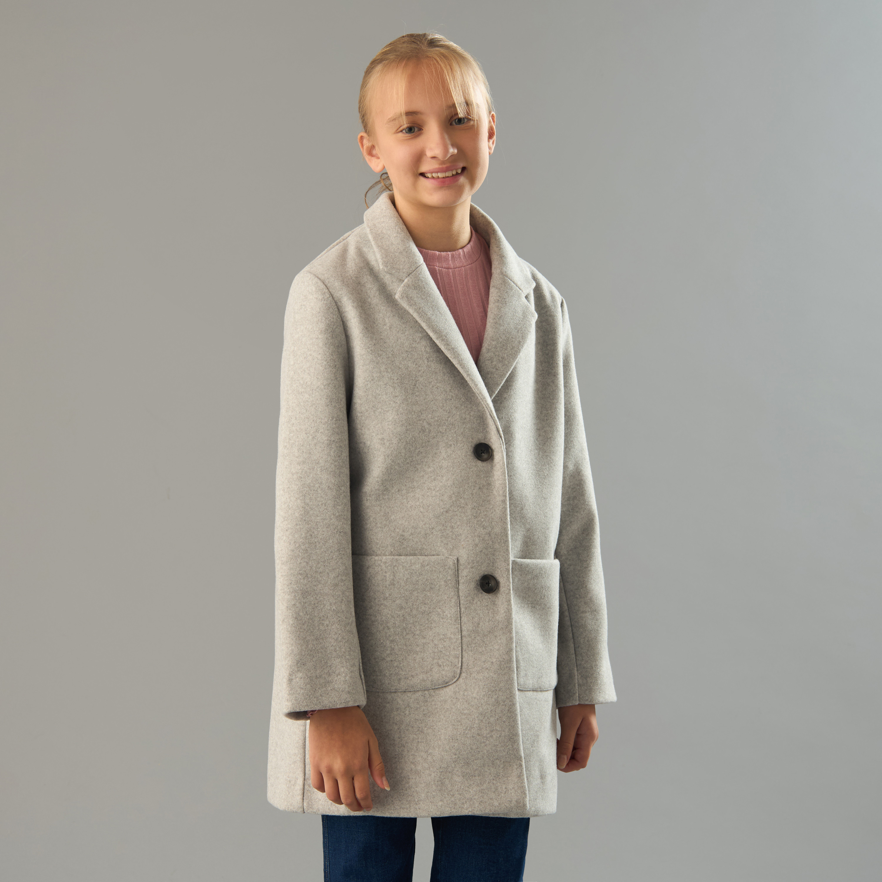 Shop Longline Felt Trench Coat Online | Max Kuwait