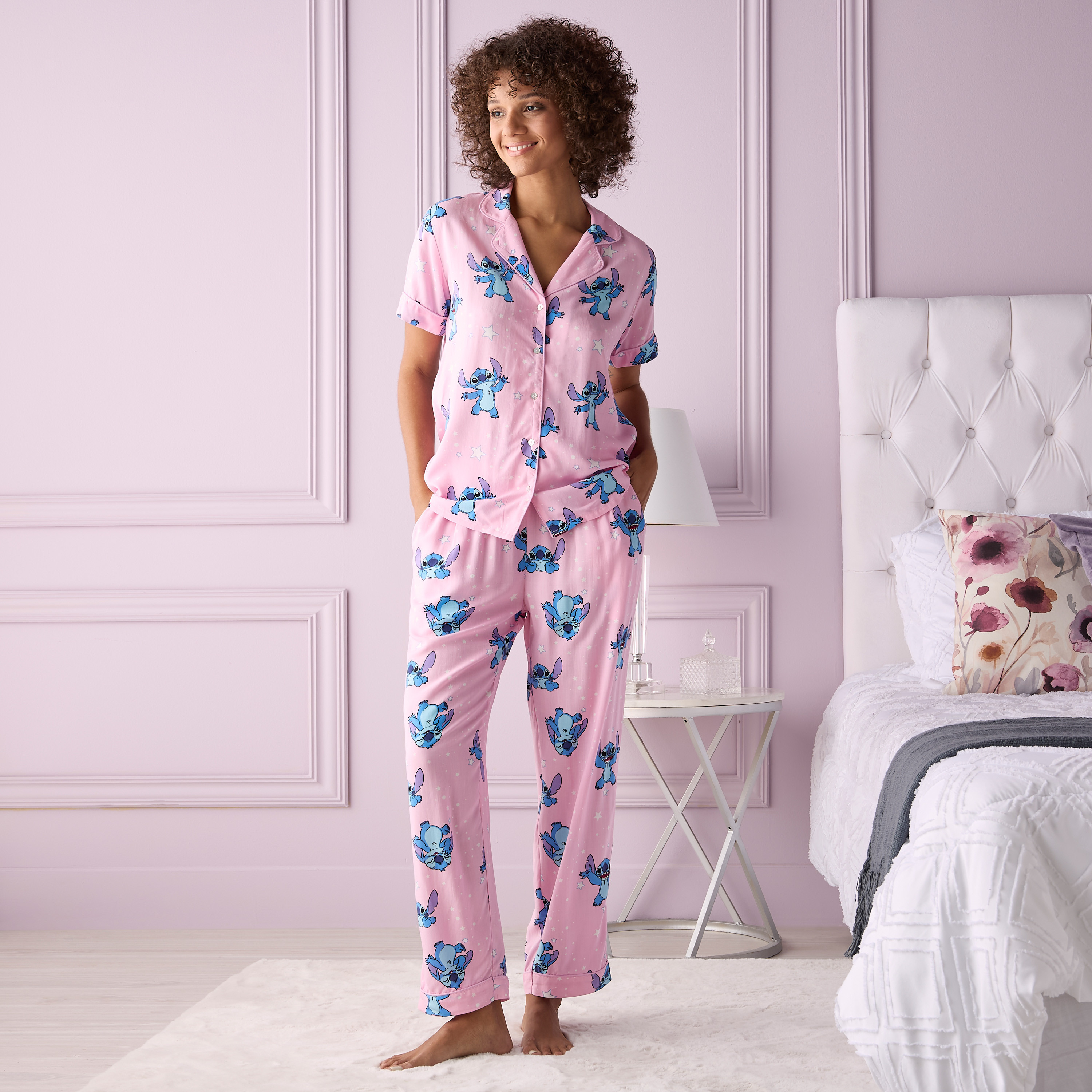 Shop All-Over Stitch Print Pyjama Set Online | Max Kuwait
