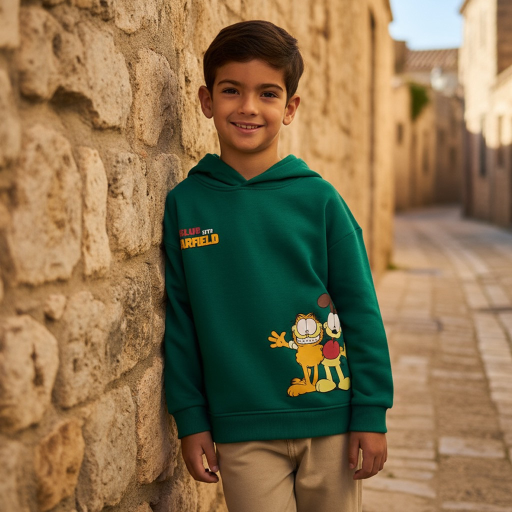Shop Garfield Print Hooded Sweatshirt Online | Max KSA