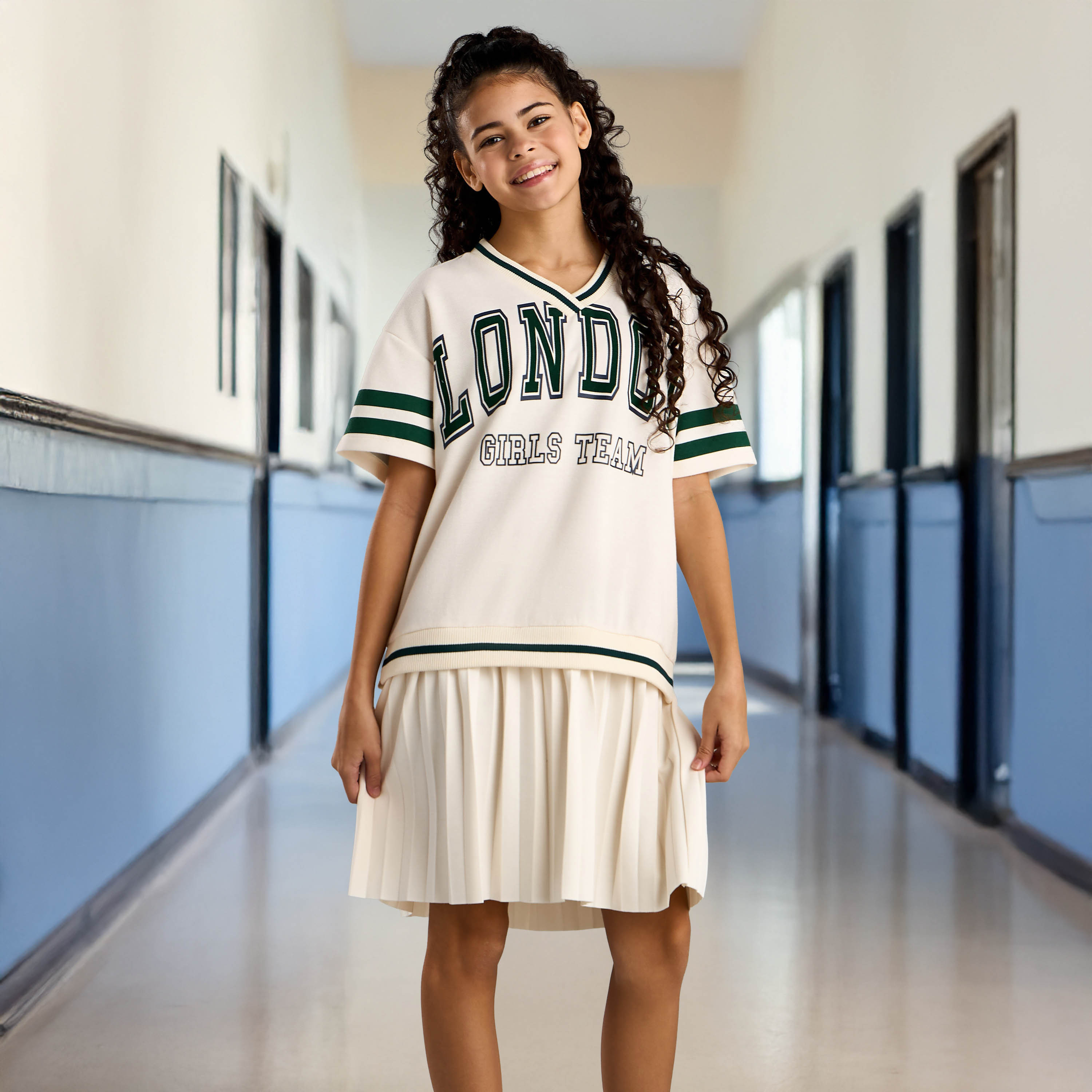 Shop Varsity Print Dress Online | Max Kuwait