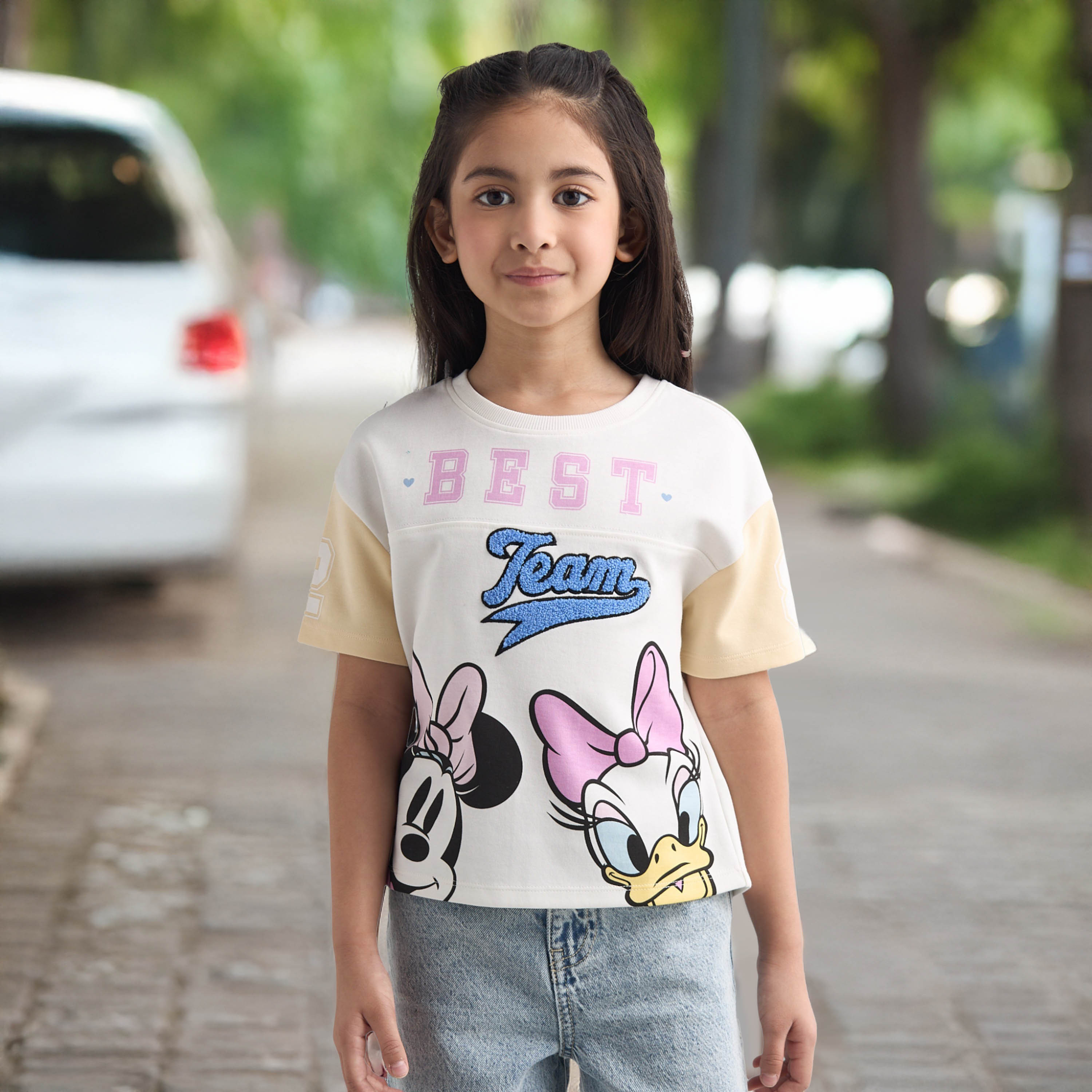 Shop Minnie Mouse and Daisy Duck Print T-shirt Online | Max Egypt