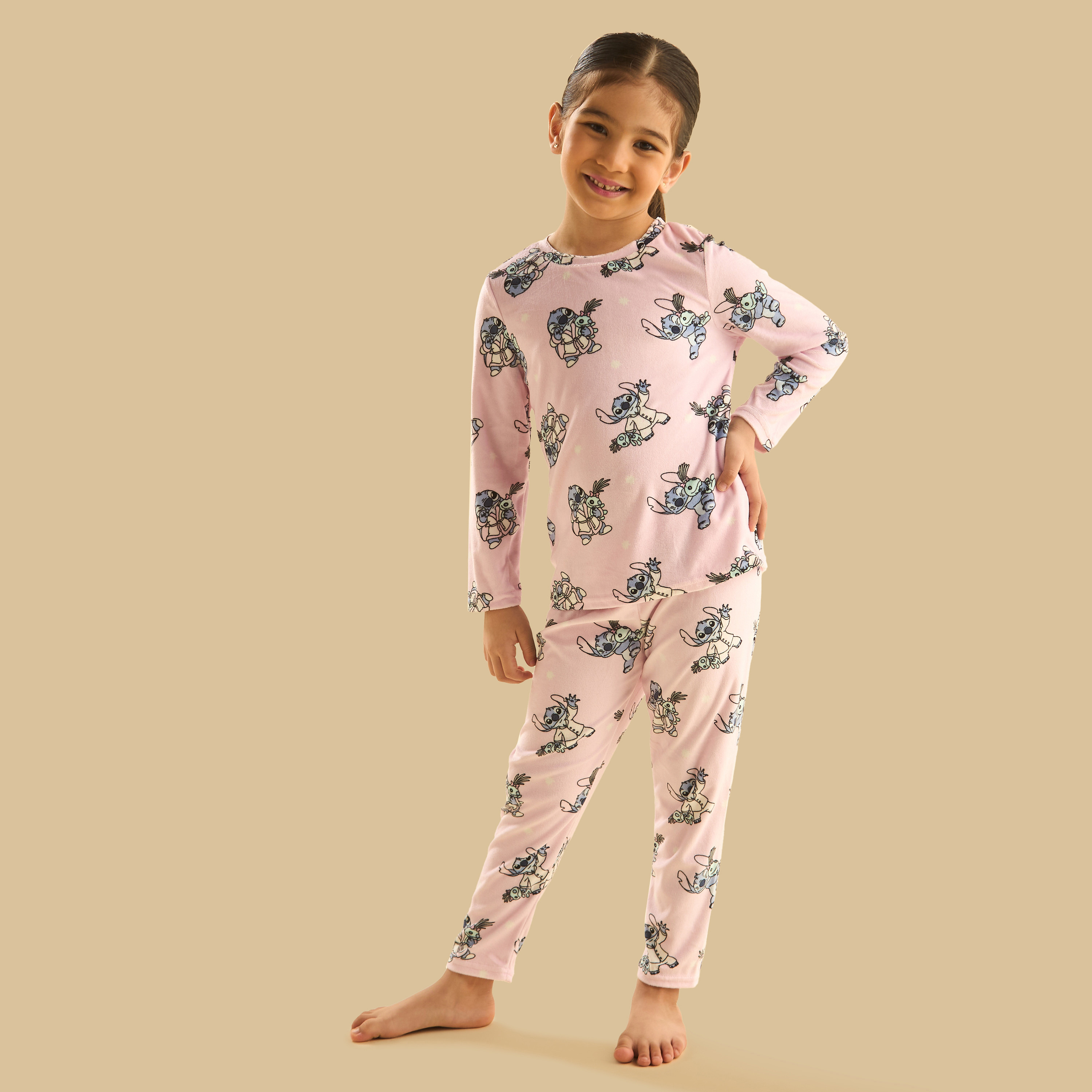 Shop Stitch Print Pyjama Set Online | Max Kuwait