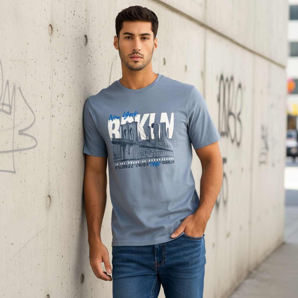 Shop Brooklyn Print T-shirt Online | Max KSA