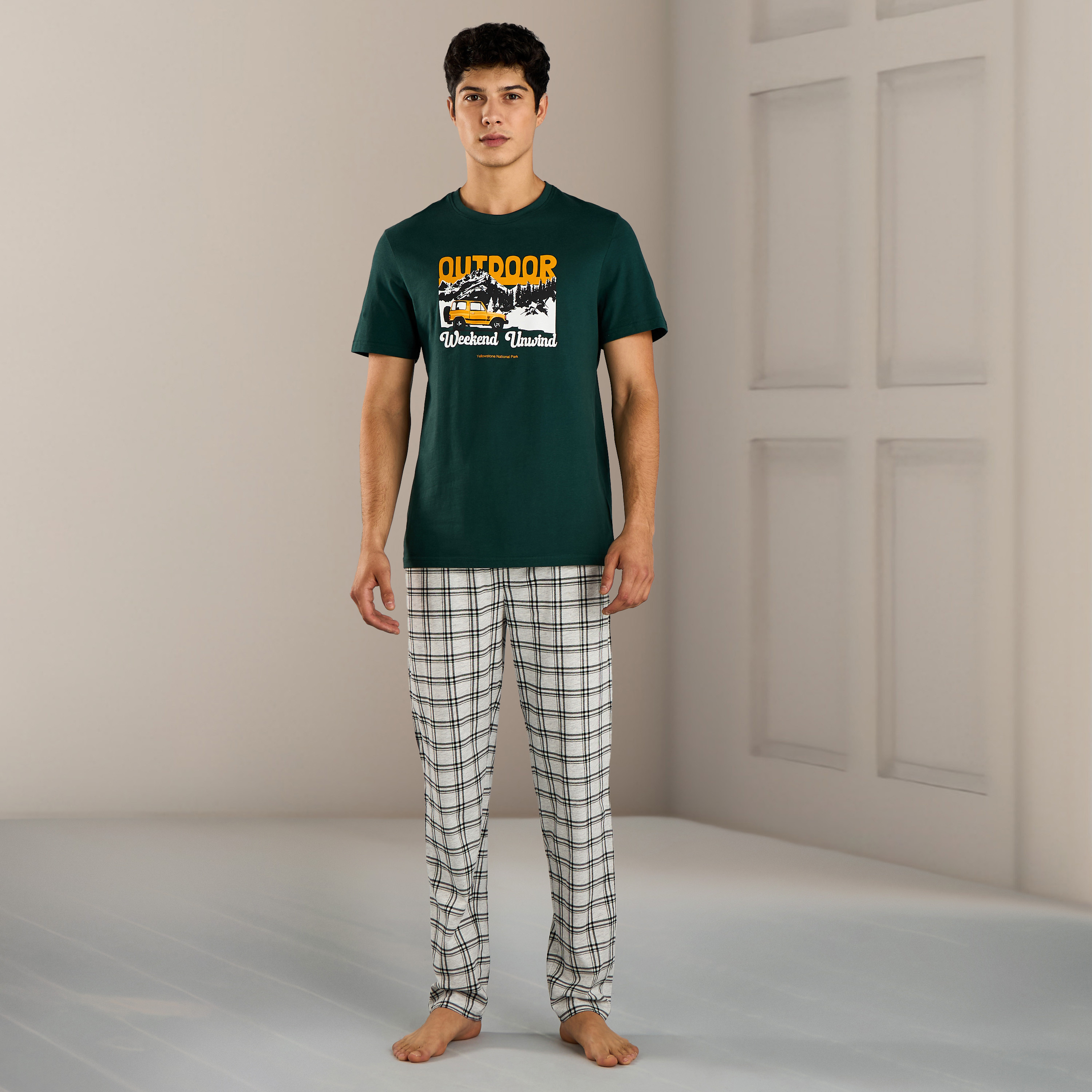 Shop Printed Pyjama Set Online | Max KSA