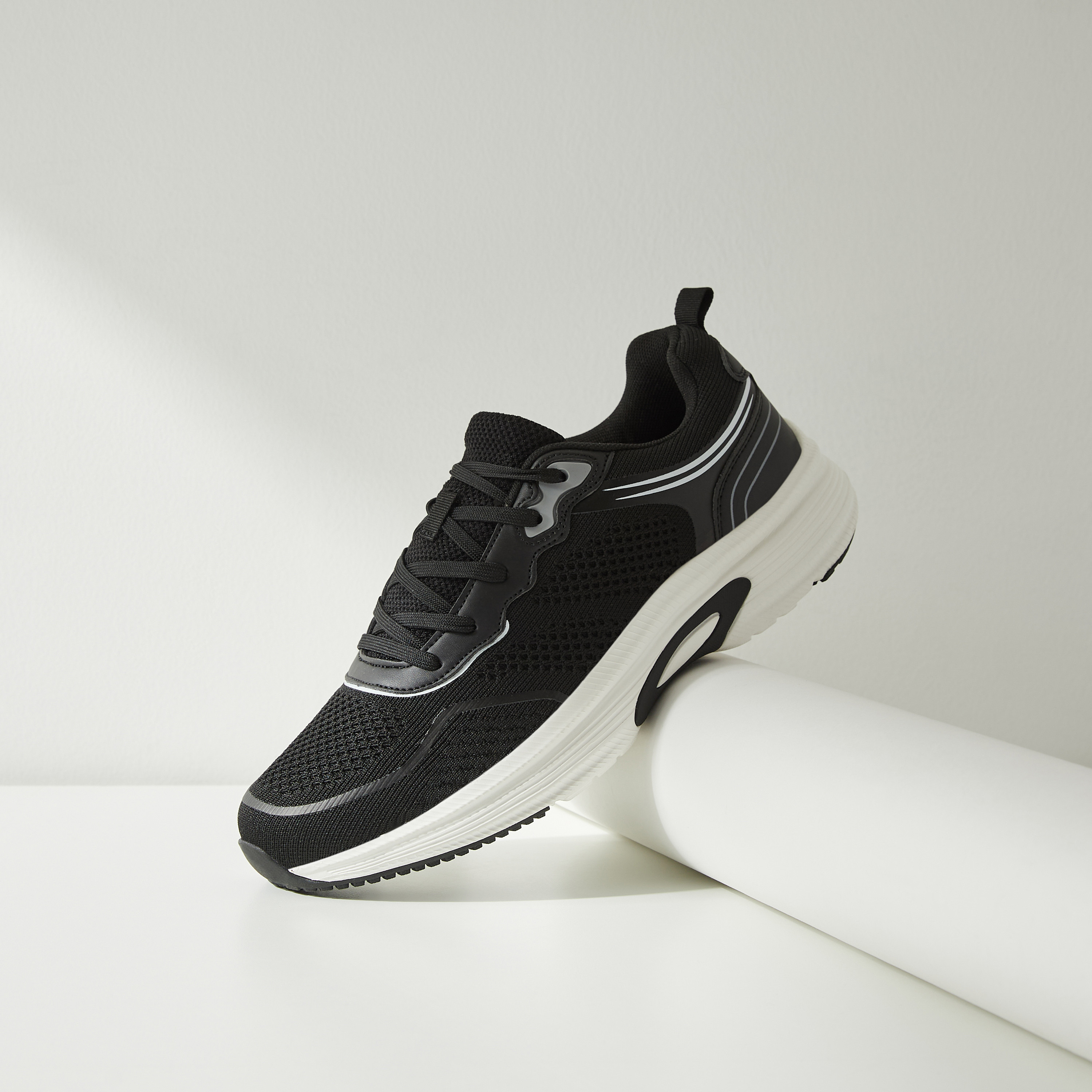 Shop Textured Lace-Up Sports Shoes Online | Max Kuwait