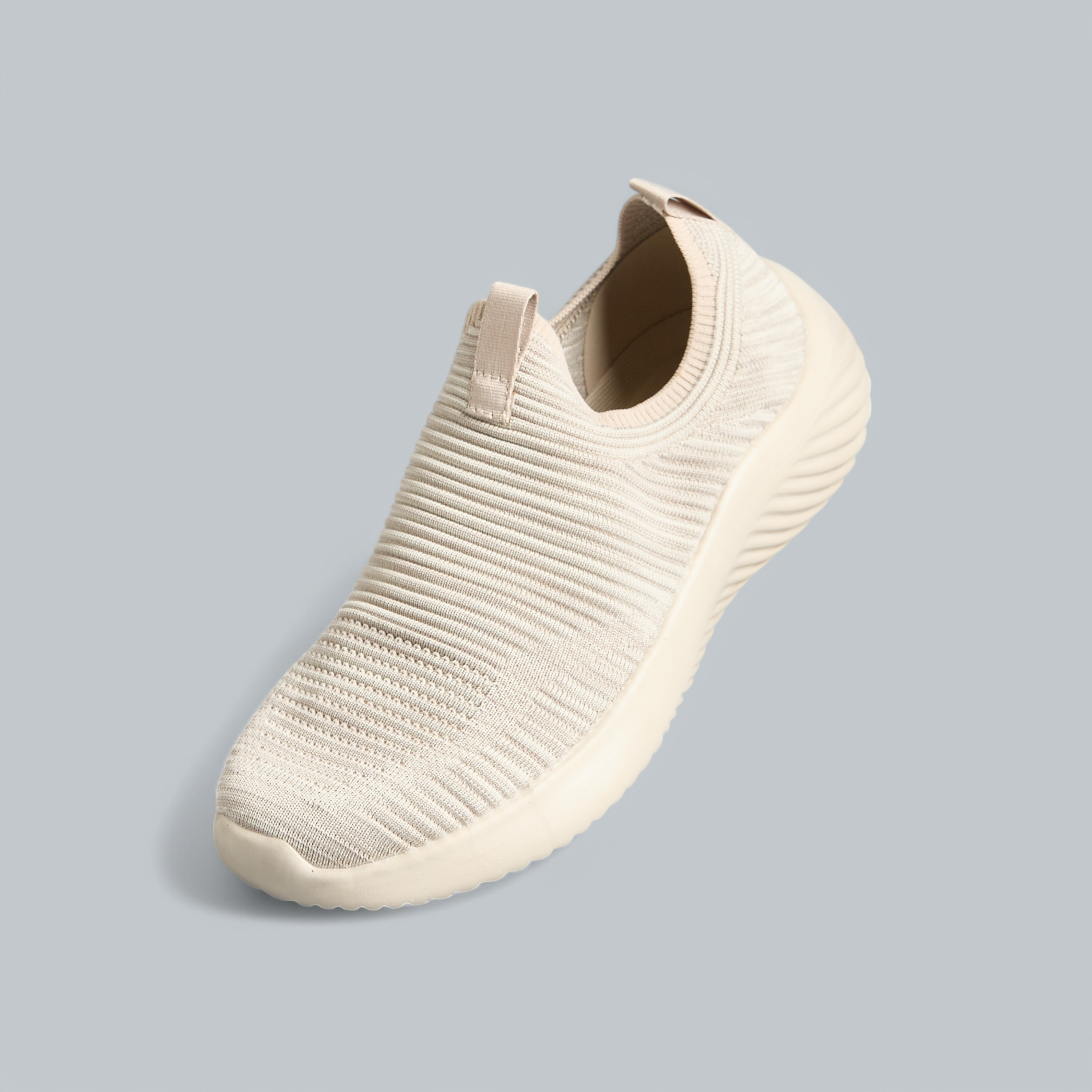 Shop Textured Slip-On Sports Shoes with Pull-Tabs Online | Max Qatar