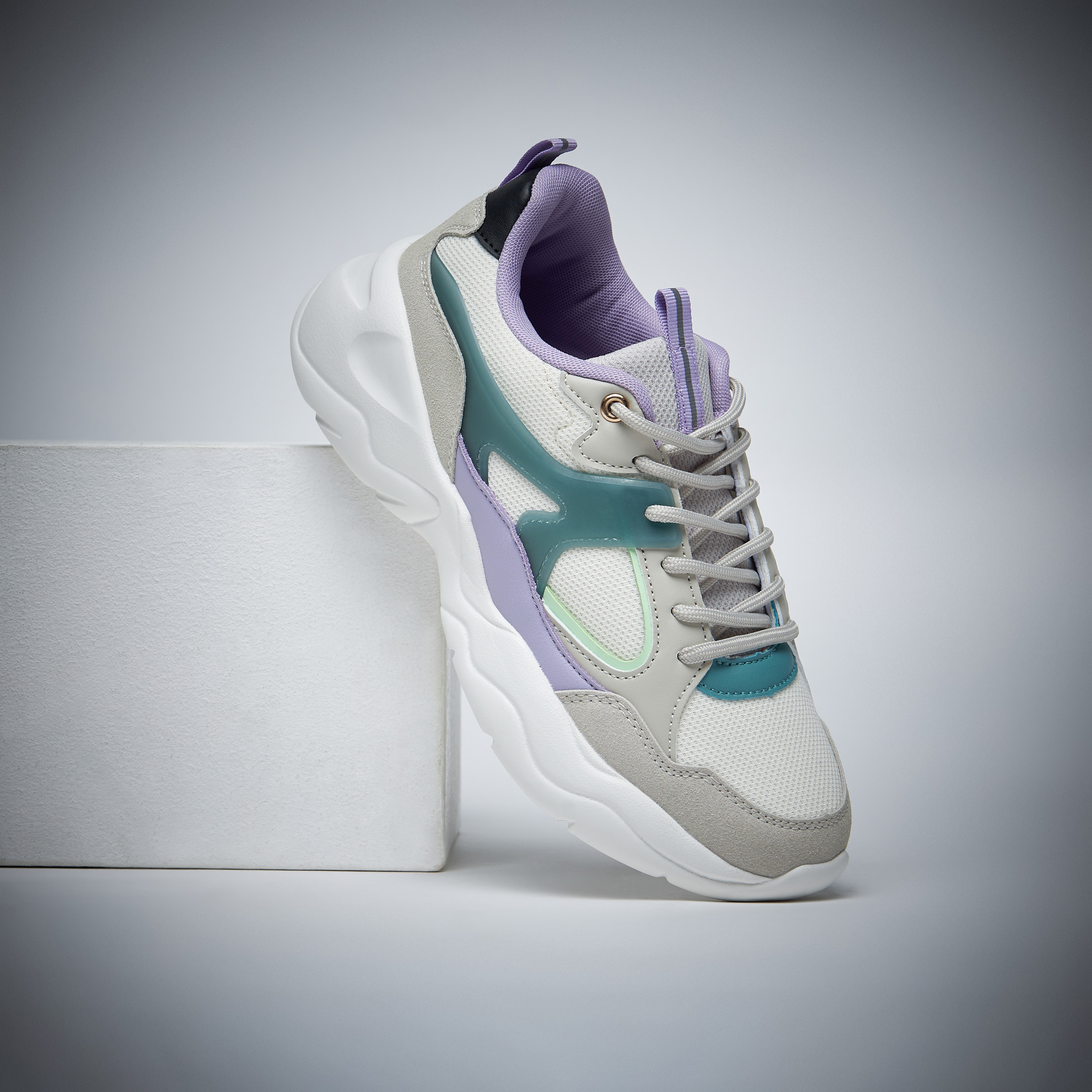 Shop Panelled Sports Shoes with Hook and Loop Closure Online | Max KSA