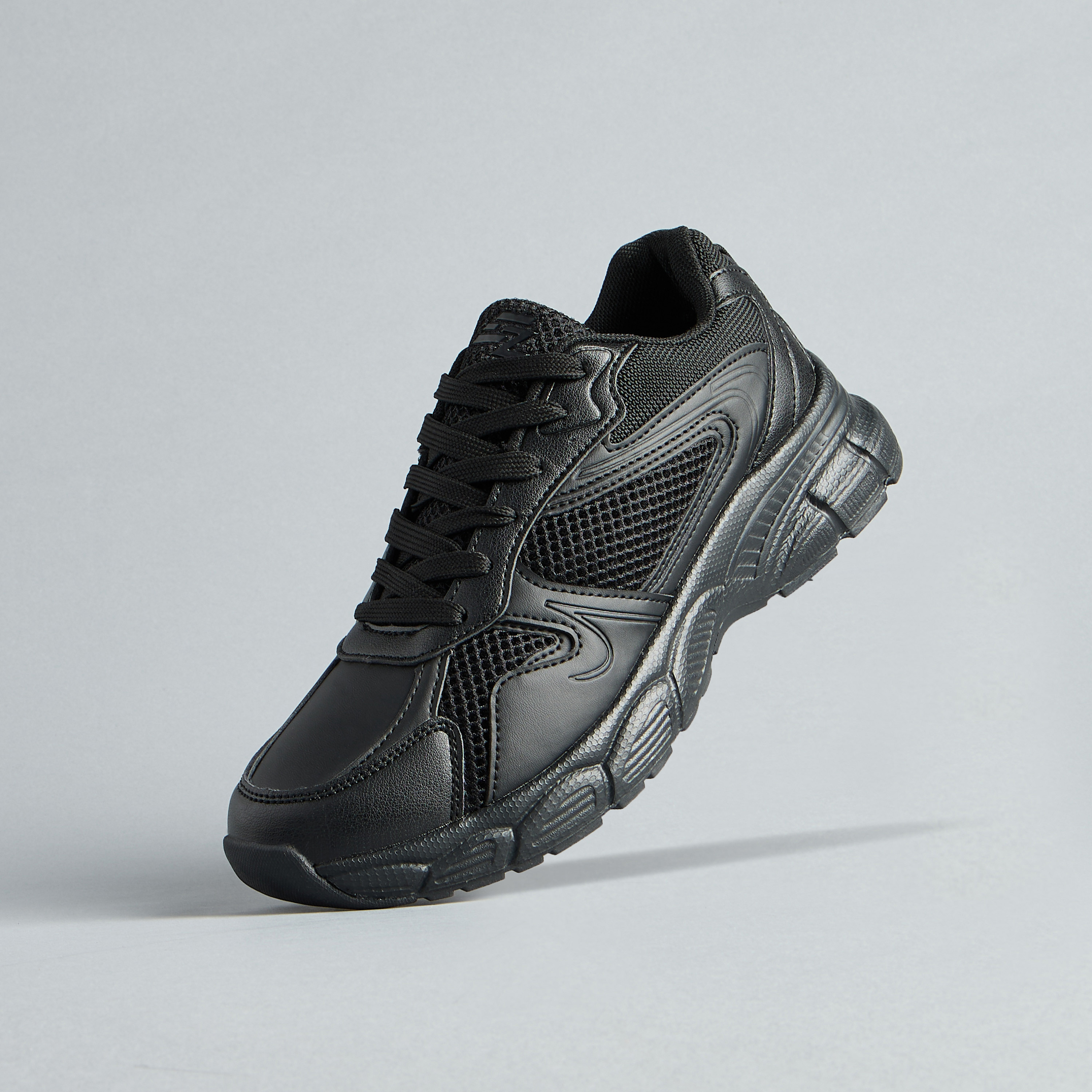 Shop Panelled Sports Shoes with Lace-Up Closure Online | Max Kuwait