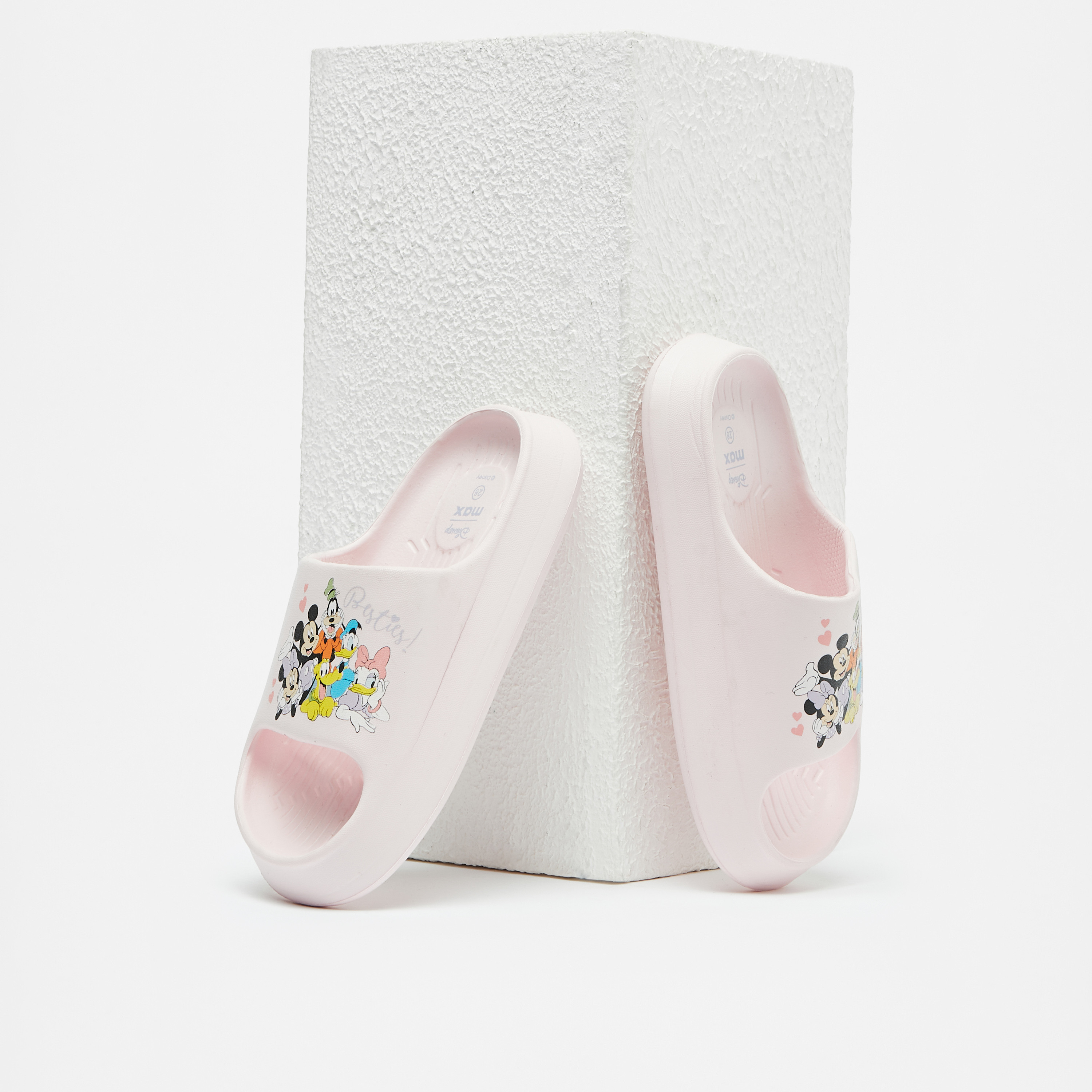 Shop Mickey Mouse and Friends Print Slip-On Beach Slippers Online | Max ...