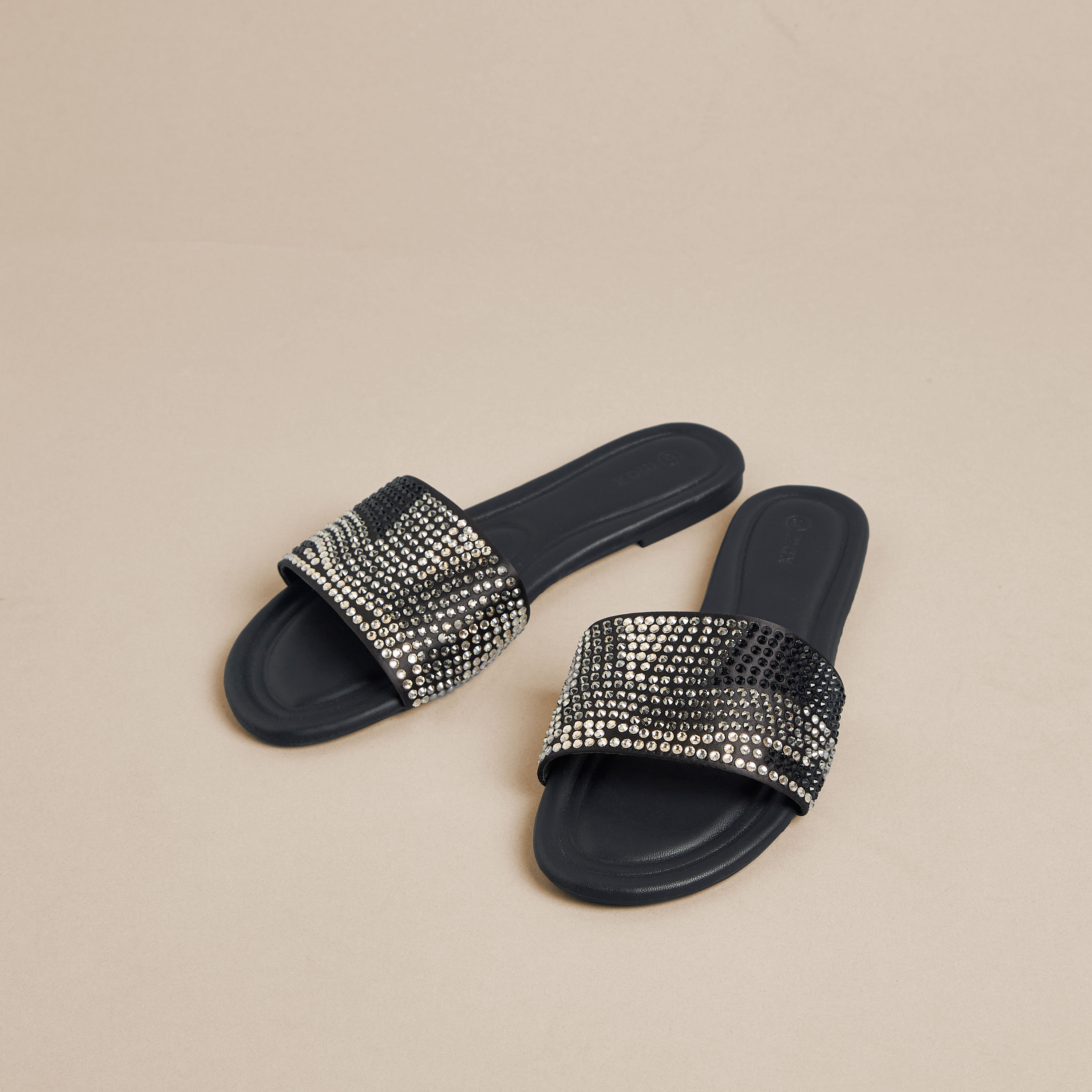 Shop Embellished Slip-On Sandals Online | Max Kuwait
